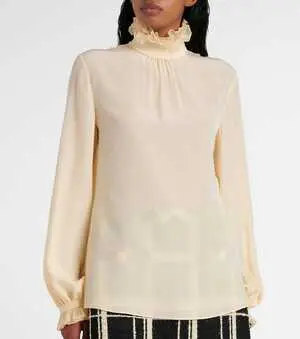 Valentino Garavani Silk Crepe De Chine Shirt