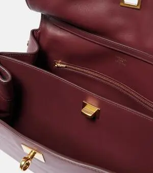 Balenciaga Rodeo Medium Leather Tote - Burgundy