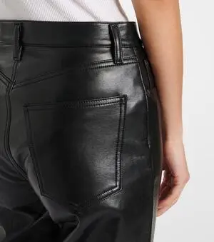 AGOLDE 90's Pinch Waist High-rise Straight Pants - Black