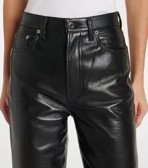 AGOLDE 90's Pinch Waist High-rise Straight Pants - Black