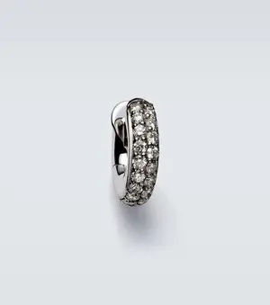 SPINELLI KILCOLLIN Macro Hoop Mini Earring With Diamonds - Silver