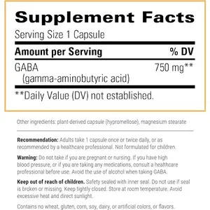 INTEGRATIVE THERAPEUTICS Gaba 750mg 60 Capsules