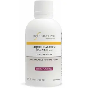 INTEGRATIVE THERAPEUTICS Liquid Calcium Magnesium 1:1 Berry Flavor 480 Milliliters - One-color