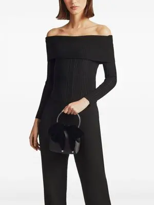 JIMMY CHOO Bow Detail Shoulder Bag