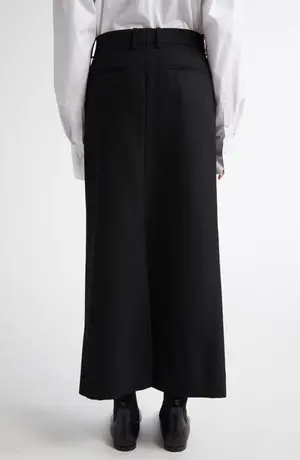 TOTEME Low Waist Straight Skirt - Black