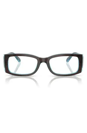 Ray-ban Miriam 54mm Square Eyeglasses - Blue Brown