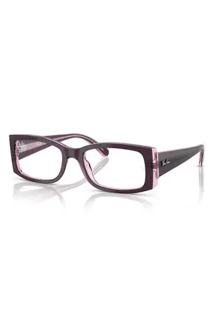 Ray-ban Miriam 54mm Square Eyeglasses - Violet