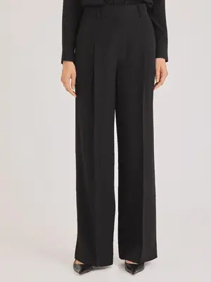 Rebecca Taylor Mia Pleated Wide Leg Pants
