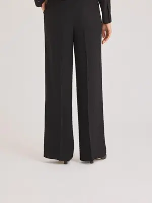 Rebecca Taylor Mia Pleated Wide Leg Pants