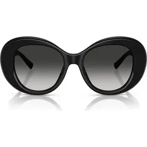 Tiffany & Co. 52mm Gradient Round Sunglasses - Black