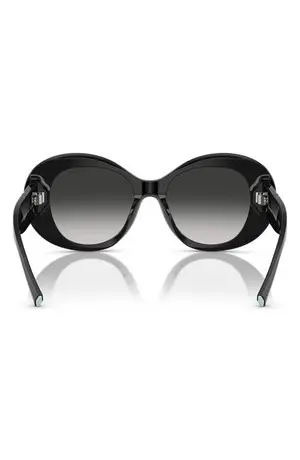 Tiffany & Co. 52mm Gradient Round Sunglasses - Black