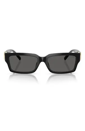 Tiffany & Co. 56mm Rectangular Sunglasses - Black