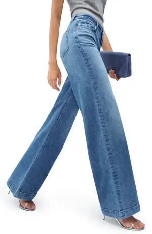 REFORMATION Bex Wide Leg Jeans - Woods