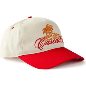 COTTON ON 5 Panel Cap - Bone Cherry Red Cascadia