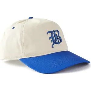 COTTON ON 5 Panel Cap Bone Royal Blue Brooklyn