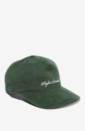 COTTON ON 5 Panel Cap Pineneedle Green Cordhigher