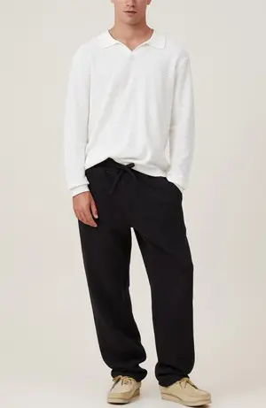 COTTON ON Relaxed Track Pant - Black