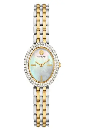 Tory Burch The Oval Two-tone Bracelet Watch - Two Tone