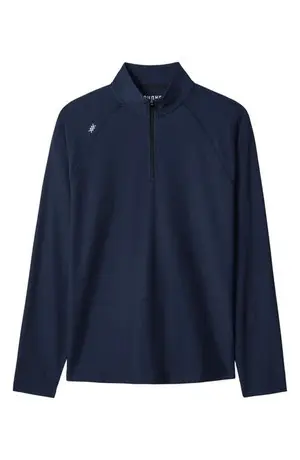RHONE Atmosphere Midweight Quarter Zip Pullover - Navy