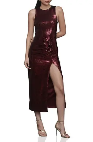 Red Cocktail Dresses with Slit