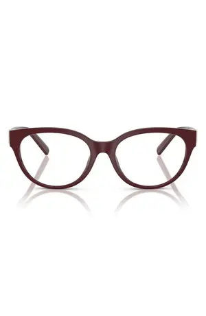 Tiffany & Co. 52mm Cat Eye Eyeglasses - Burgundy