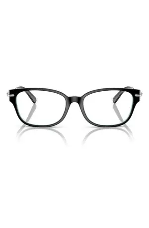 Tiffany & Co. 54mm Pillow Eyeglasses - Black Blue