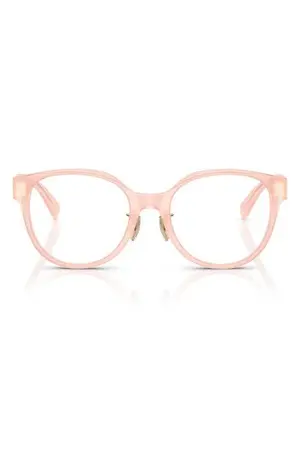 Tiffany & Co. 52mm Round Frame Eyeglasses - Opal Pink