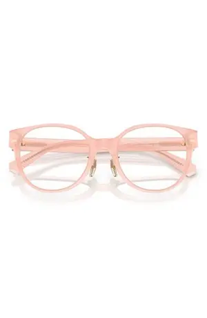 Tiffany & Co. 52mm Round Frame Eyeglasses - Opal Pink