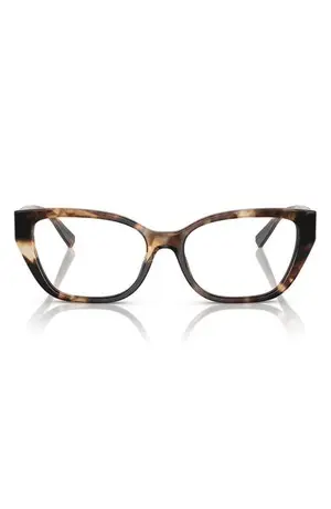 Tiffany & Co. 54mm Cat Eye Optical Glasses - Brown Havana