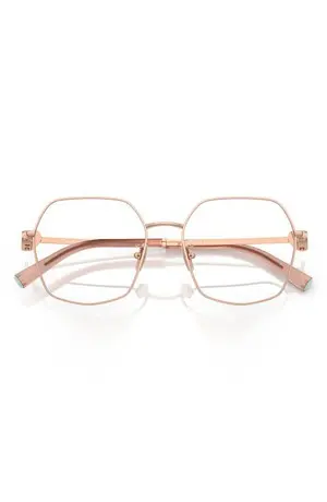 Tiffany & Co. 54mm Octagon Eyeglasses - Rose Gold