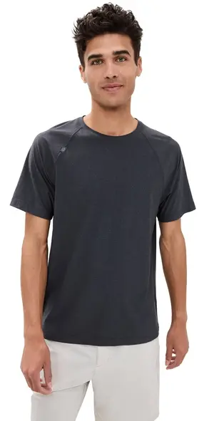 RHONE Reign Short Sleeve Tee - Black Heather