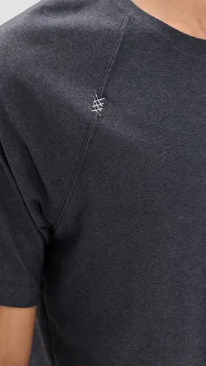 RHONE Reign Short Sleeve Tee - Black Heather