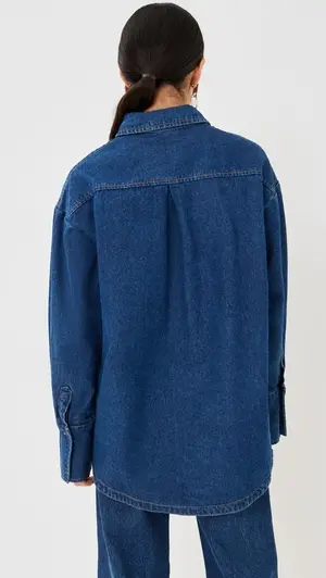 Lioness Off Duty Denim Shirt - Dark Denim