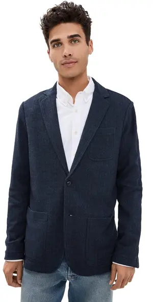 Faherty Brand Inlet Herringbone Blazer