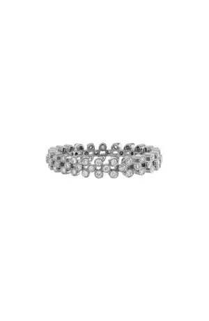 Sethi Couture Sethi Couture Clover Diamond Bezel Ring White Gold