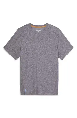 RHONE Invictus Perforated Performance T-shirt - Gravel Heather