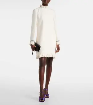 Valentino Garavani Crepe Couture Minidress - White