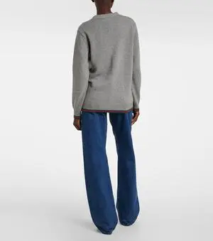 Gucci Web Wool And Cashmere Cardigan