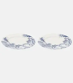 Etro Bloom Set Of 2 Porcelain Charger Plates