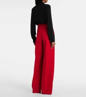 Valentino Garavani Virgin Wool Wide-leg Pants