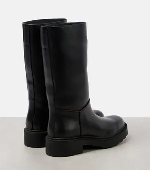 THE ROW Nobilis Tr Leather Boots - Black