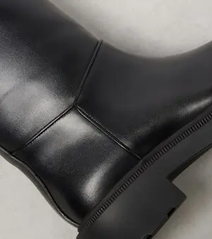 THE ROW Nobilis Tr Leather Boots - Black