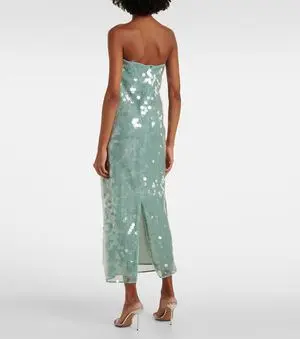 Staud Casey Strapless Maxi Dress