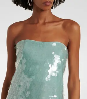 Staud Casey Strapless Maxi Dress