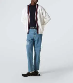 Gucci Web Wool Sweater - Blue