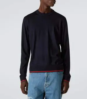 Gucci Web Wool Sweater - Blue