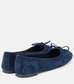 CHRISTIAN LOUBOUTIN Mamadrague Suede Ballet Flats - Blue