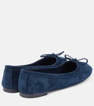 CHRISTIAN LOUBOUTIN Mamadrague Suede Ballet Flats - Blue