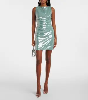 Staud Eton Sequined Mini Dress