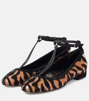 Ulla Johnson Polline Animal Print Ballet Flats - Multicoloured